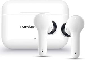 anfier language translator earbuds m6 support 71 languages & 56 accents 0.5s real time translation, for music and calling, wireless translator device with app fit ios & android