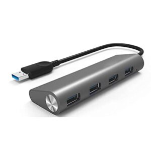 gppzm 4-port usb 3.0 aluminum alloy hub multi-function high speed adapter for laptop