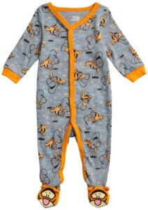 disney baby boys' romper: mickey mouse, winnie the pooh, lion king, size 6-9 months, tiger