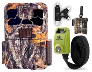 browning trail cameras spec ops elite hp4 trail camera with card reader, steel reinforced strap, and spudz microfiber cloth screen cleaner