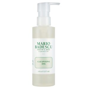 mario badescu cleansing oil for all skin types | lightweight 2-in-1 makeup remover & cleanser | formulated with nourishing oils | 6 fl oz