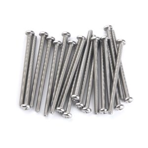 20-pack m4 x 60mm machine screws, 304 stainless steel phillips head bolts