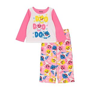 nickelodeon girls baby shark pajama set, doo doo doo, 18 months us