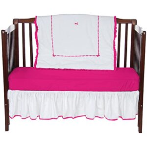 baby doll bedding unique 3piece crib bedding set, hot pink