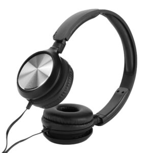 wired headphones, wired music headset noise canceling function portable wired durable for pc(black)