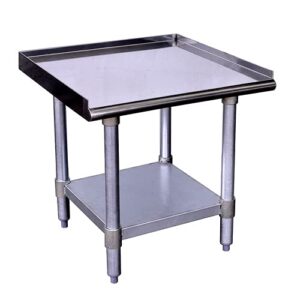 kratos stainless steel kitchen equipment stand 24"x30" with undershelf, nsf worktable for restaurants - 18ga/430ss