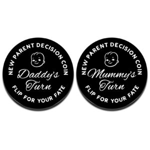 new baby gifts for new parents pregnancy gifts for women men double sided decision coin for first time moms dads christmas birthday present mummy to be