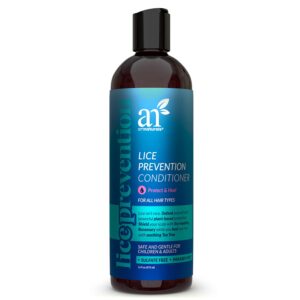 artnaturals lice prevention conditioner (16 fl oz / 473ml) - with rosemary & tea tree - shield for adults & kids - safe for daily use - sulfate & paraben free - all hair types