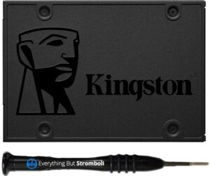 kingston ssd a400 480gb 2.5" sata 3.0 internal solid-state drive for pc (sa400s37/480g) bundle with (1) everything but stromboli magnetic screwdriver