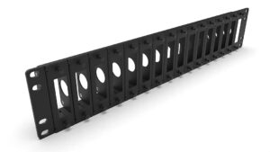 myelectronics raspberry pi rack mount 19 inch 2u to mount 16 units all models b (1-4) - front removable(6781)