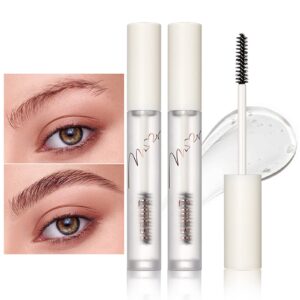 pasnowfu clear eyebrow setting gel, 2 pcs brow fix gel, waterproof and sweat-proof eyebrow repair liquid brows styling beauty salon home use makeup