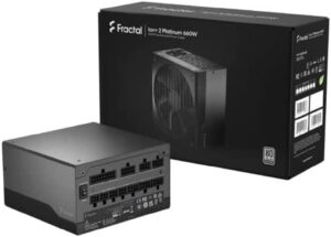 fractal design ion+ 2 platinum 660w 80 plus platinum certified 660w full modular compact atx power supply