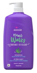 aussie conditioner miracle waves 26.2 ounce (778ml) (pack of 2)