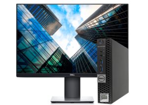 microsoft authorized refurbisher- dell optiplex 3040 micro form factor pc intel i3-6100t 3.2ghz. 8gb ddr3 ram,256 ssd, wifi, with dell 24 lcd windows 10 pro (renewed)