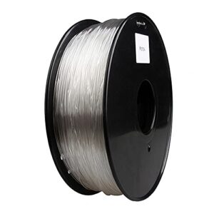 msnj 3d printer filament 1.75mm, pmma acrylic material, white pure and transparent, high-transmittance glass optical lens-transparent