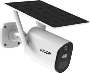 soliom solar-security-camera-outdoor wireless battery powered,1080p home wifi security camera,spotlight color night vision,two-way talk,siren alarm, motion detection with schedulable working time b10