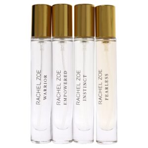 rachel zoe perfume gift set - travel size perfume, eau de parfum for women - collection of four unique fragrances - ideal gift set for women - 4 pc