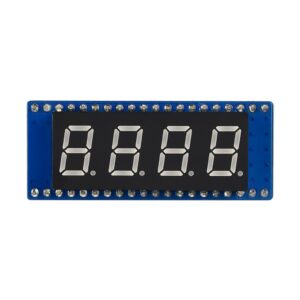 coolwell 4-digit 8-segment display module for raspberry pi pico series, quad alphanumeric display based on 74hc595 driver spi-compatible direct connect