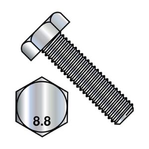 m16x60 din 933 8 point 8 metric fully threaded cap screw zinc (pack qty 100) bc-m1660d9338 by korpek