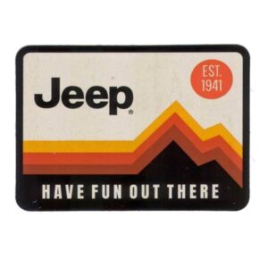 jeep have fun out there vinyl sticker (4" x 3")