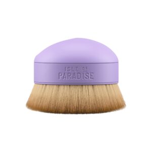 isle of paradise shape and glow self tan blending brush - palm sized, streak free applicator for face and body