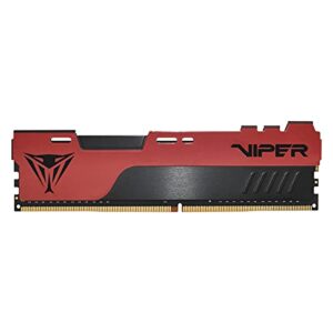 patriot viper elite ii ddr4 ram 8gb (1x8gb) 3200mhz cl18 1.35v udimm desktop gaming memory module compatible with xmp - pve248g320c8