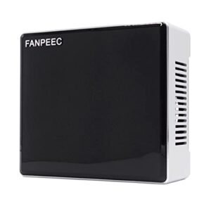 fanpeec industrial pc fanless mini pc windows 11 pro core i5 10210u 32gb ram 512gb ssd, fanless pc dual ethernet, wifi 5, bt 4.2, gpio, 6*usb, 2*rs232 com, wake on lan