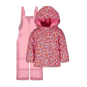 carter's baby girls heavyweight 2-piece skisuit snowsuit, light pink, 24 months us