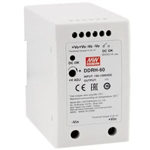 ddrh-60-12, dc-dc converter; din rail; 60w; 12v@5a; 150-1500vdc in; ddrh-60 series