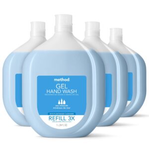 method gel hand soap refill, sea minerals, packaging may vary, 34 oz (pack of 4) (packaging may vary)