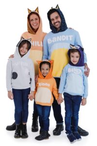 bluey bingo toddler boys fleece matching family pullover hoodie 5t