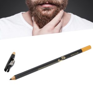 barber pencil, beard pencil filler for men, barber pencil for lineup, household beard pencil liner, long lasting repair shape beard pen water/sweat proof beard filler shaping styling tool(black)