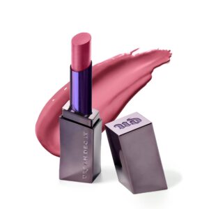 urban decay vice hydrating lipstick (local - sheer mauve pink - shine finish), creamy formula, moisturizing lip color with aloe vera & avocado oil, vegan, cruelty-free - 0.11 oz