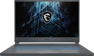 msi stealth 15m 15.6" fhd ips vr-ready gaming laptop, i7-1185g7, ir hd webcam, rgb keyboard, wi-fi 6, thunderbolt 4, geforce rtx 2060 max q, windows 10, 32gb 3200mhz, 1tb nvme ssd + woov 32gb sd