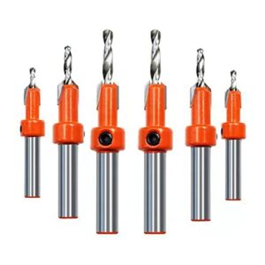 ranoff 6pcs countersink drill bit set wood hole drill bit timber wood working drill bits for woodworking wood counterbore