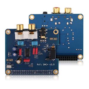 integrated negative charge pump hifi digi digital audio card i2s interface pifi digi dac with gold-plated 3.5 mm jack socket for raspberry pi 3 model b / 2b / b