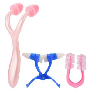 nose clip,nose up lifting shaping clip for nose lifter straightener safety silicone clipper nose shaper beauty tool set pain nose high up tool nose clamp (b)