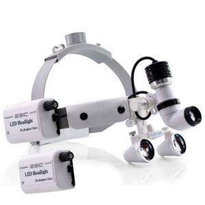 esc medicams dental headlight loupe 10w surgical led headlamp ent portable (123.001)