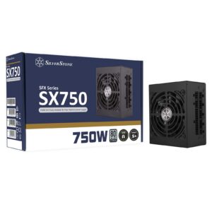 silverstone technology sx750 v1.1 platinum, 750w sfx fully modular 80 plus platinum power supply, sx750-pt-x