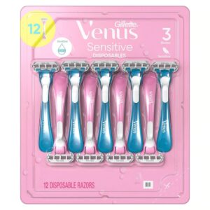 gillette venus sensitive disposable razors 12 count