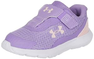 under armour girls' infant surge 3 alternate closure, vivid lilac/beta tint, 5k medium us