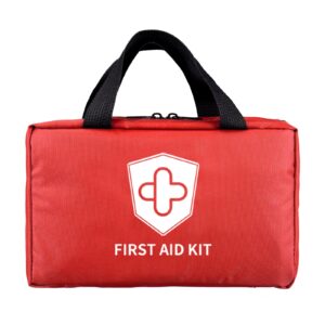 kitgo first aid kit with hospital grade medical supplies gift for dad husband great for home, outdoors, office, car, travel, camping, hiking, boating, every emergencies 220 piece