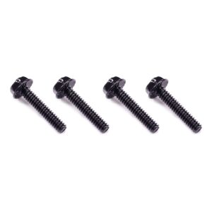 xspc radiator 18mm screw set for 15mm fans, 6-32 unc, black, 16-pack