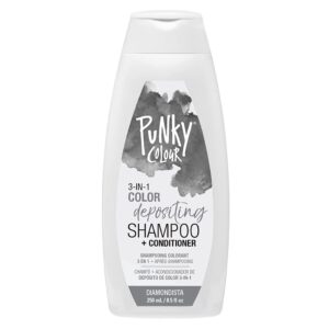 punky diamondista 3-in-1 color depositing shampoo & conditioner with shea butter and pro vitamin b that helps nourish and strengthen hair, 8.5 oz