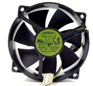 f129025bu 12v 90mm fan 12v 0.38a 4-wire pwm circular cooling fan