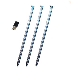 3 pack light blue touch stylus pen replacement for lg stylo 6 stylus 6 q730am q730vs q730ms q730ps q730cs q730ma lcd touch pen stylus pen + type-c adapter