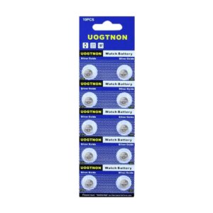 uogtnon 379 sr521sw v379 watch battery 1.5v button cell (10-pack)