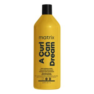 matrix a curl can dream rich mask | hydrating & deep conditioning leave-in mask | curly & coily hair | sulfate & paraben free | preserves curl pattern | packaging may vary | 33.8 fl. oz.