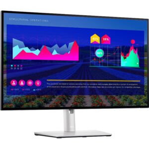 dell u2722d - 27-inch qhd (2560 x 1440) 16:9 ultrasharp monitor with comfortview plus, 60hz refresh rate, 100% srgb, 1.07 billion colors, platinum silver (renewed)