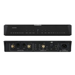 musician aquarius r2r dac hifi mid-range decoder balanced dac usb/opt/coax/2 x iis/aes input rca/xlr output home audio desktop dac (black)